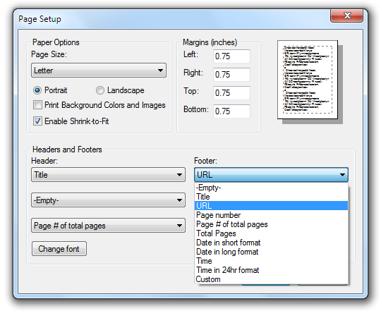 How to Remove or Change Headers And Footers When Printing In Internet ...